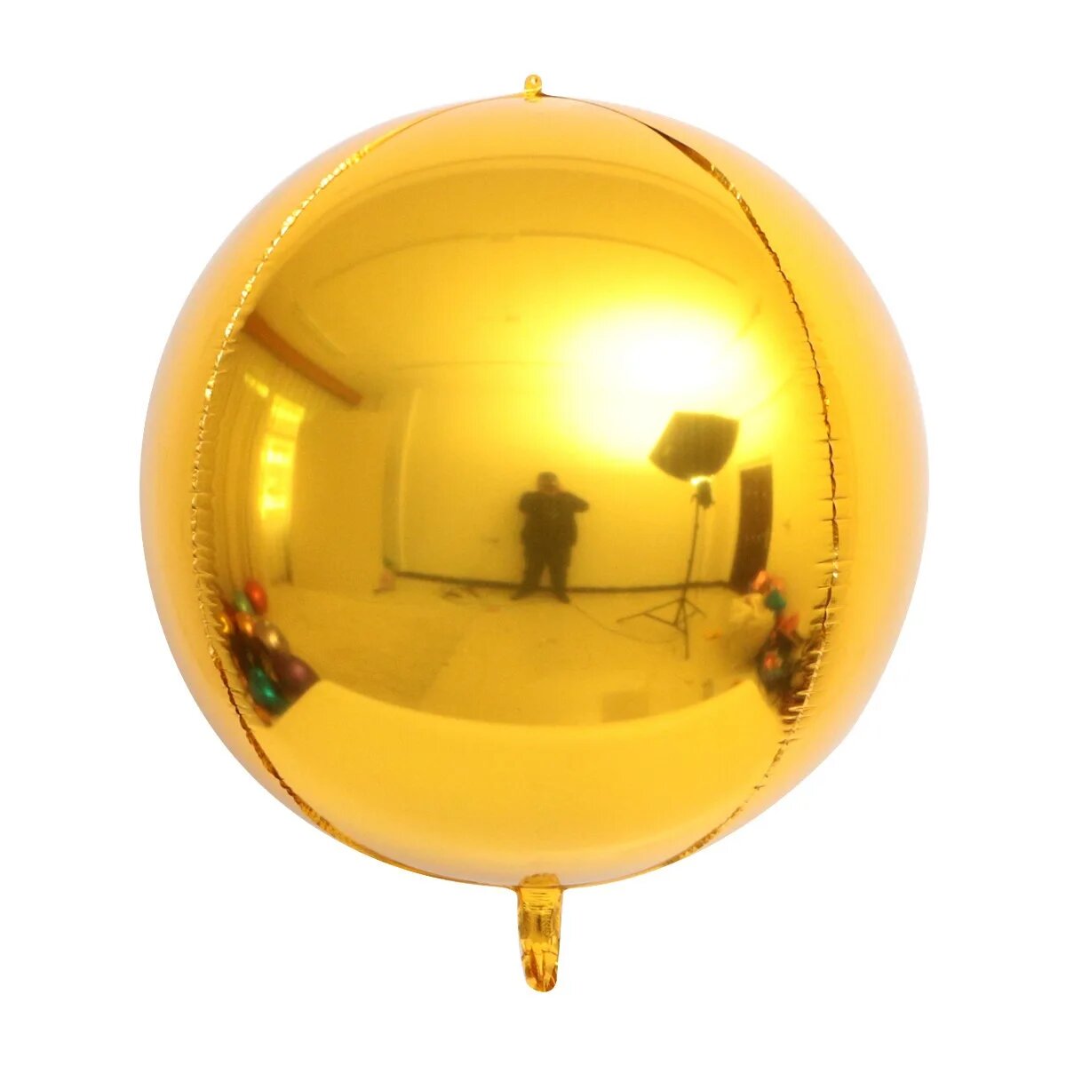 4D фольгированные шары MicroPlush 10, 18, 22, 32 дюйма, золотые и Желтый, Gold, 32inch, 2pcs
