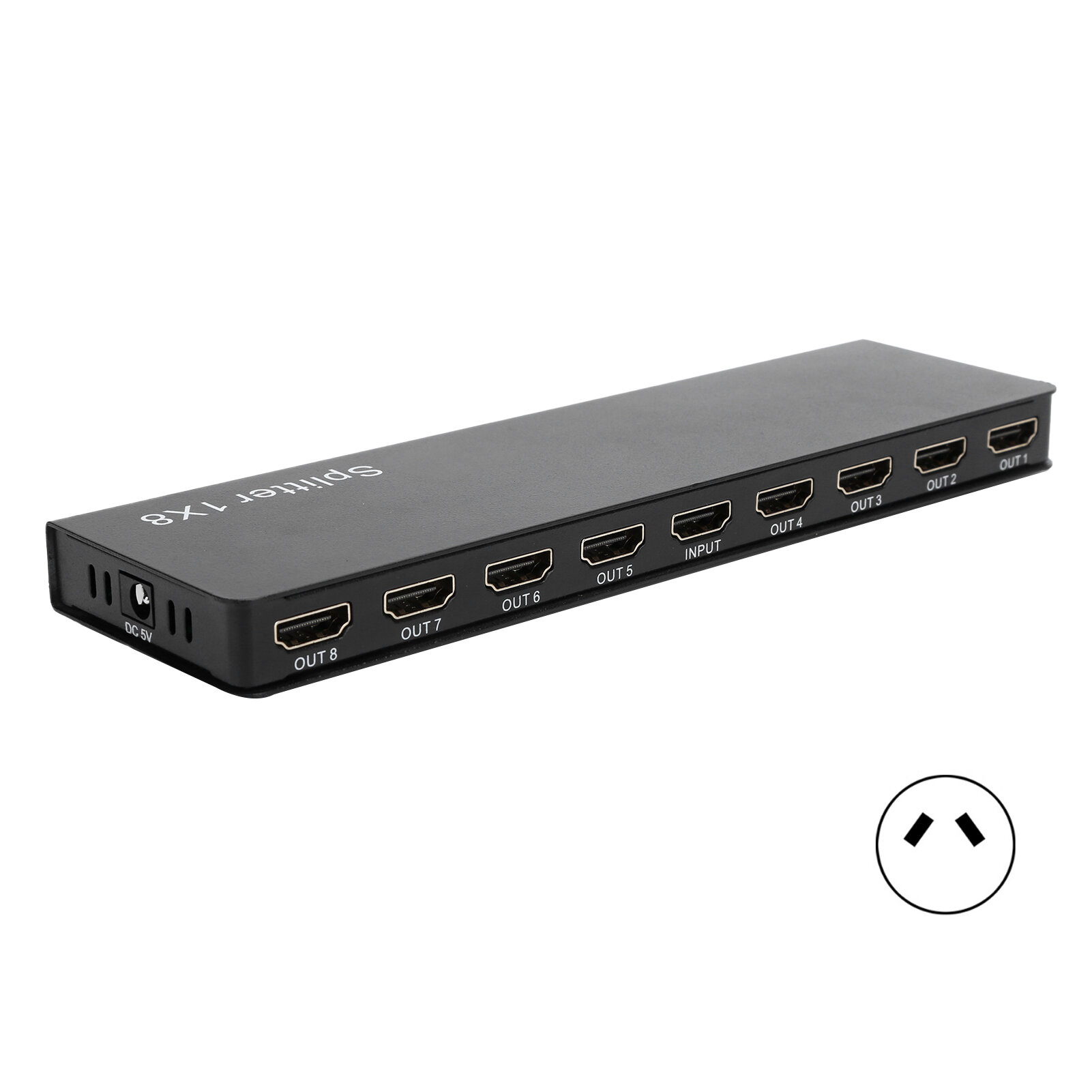 100‑240 В F118, 8 портов, 1 вход, 8 выходов, разветвитель HDMI 1.4, аудио-видео 1080P, приз дистрибьютора, Австралия