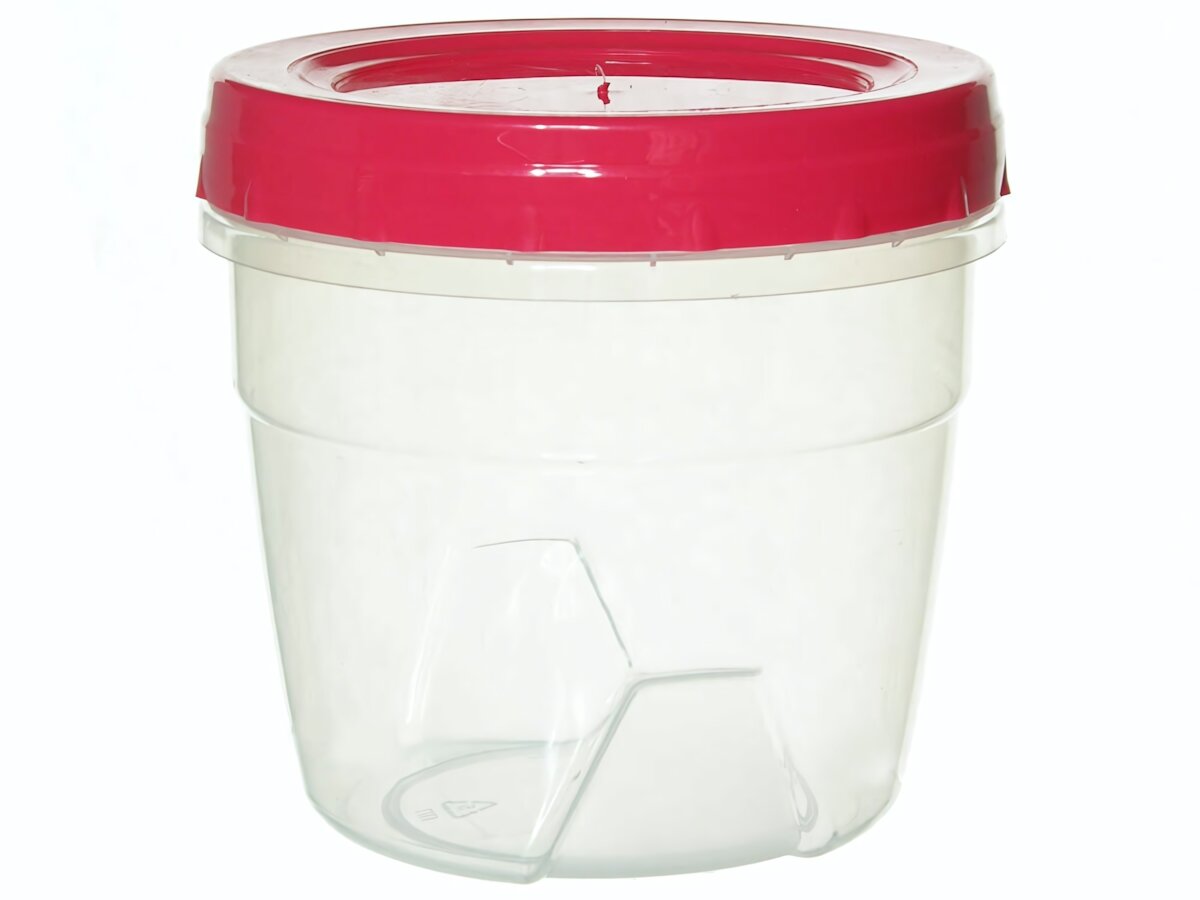 Банка 0,5л для хранения продуктов, пластик, герметичная, морозилка
