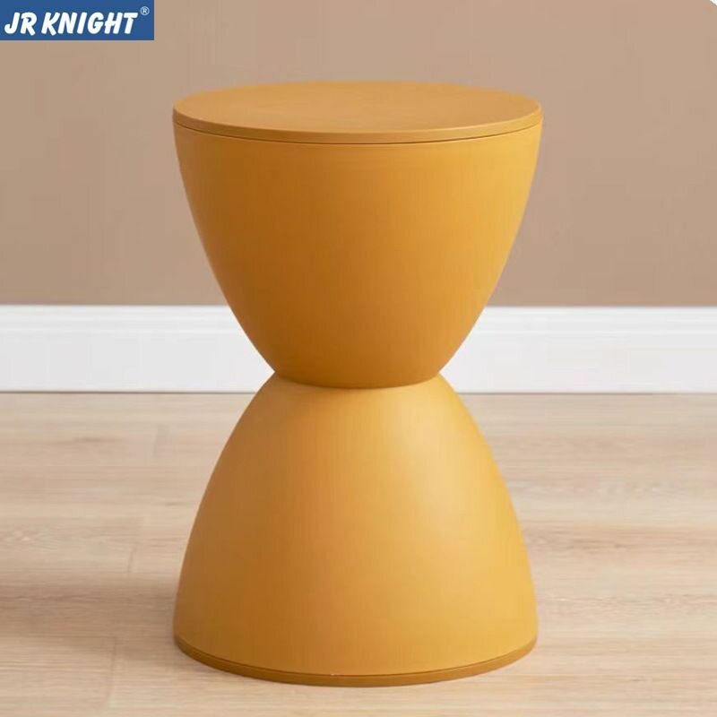 Пластиковый табурет с креативным дизайном в форме песочных часов, 30x43 см