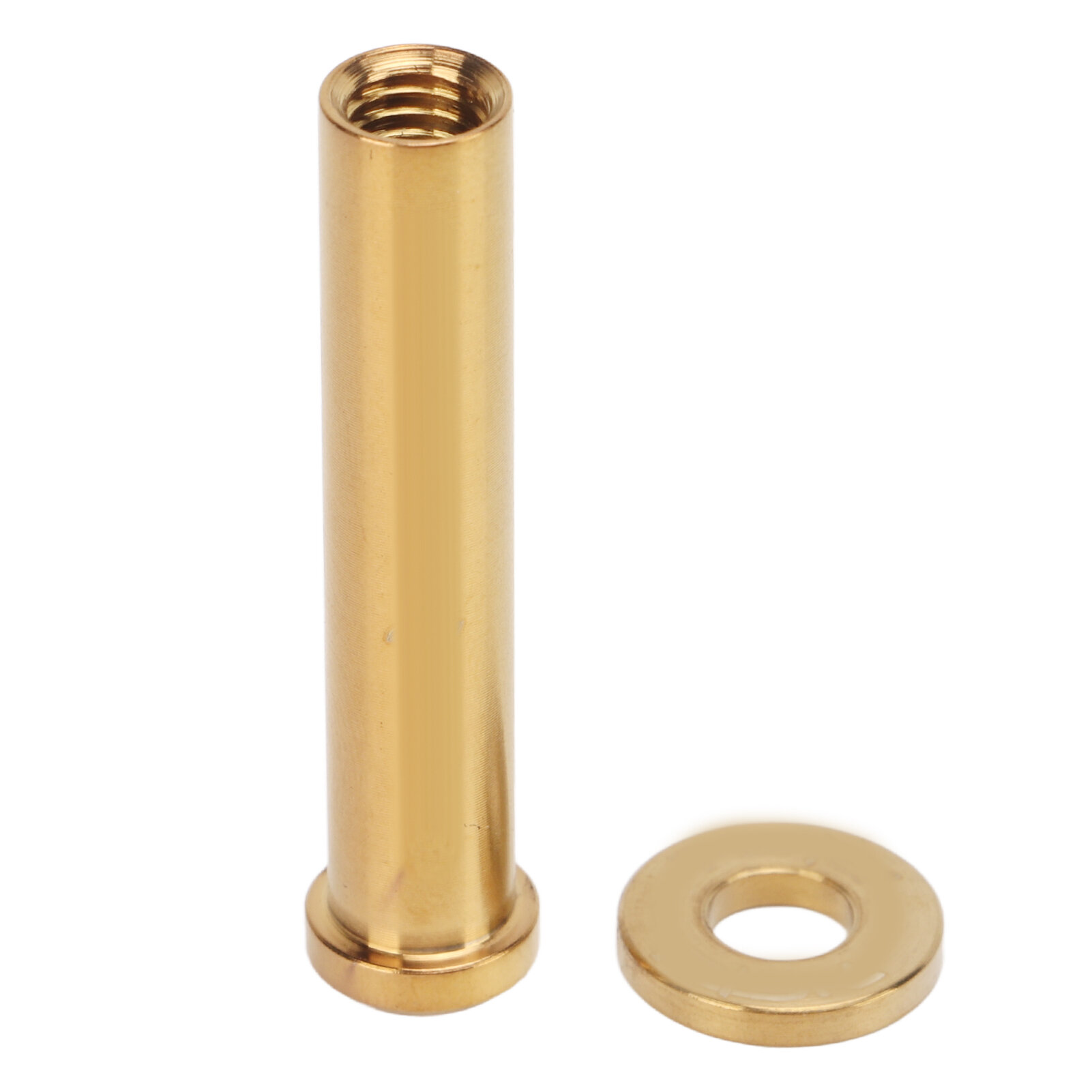 Гайки крепления С-образного зажима для велосипеда, титановый сплав, гайки шарнира С-образного тормоза для шоссейного велосипеда с шайбой, 40 мм, золотистый цвет.