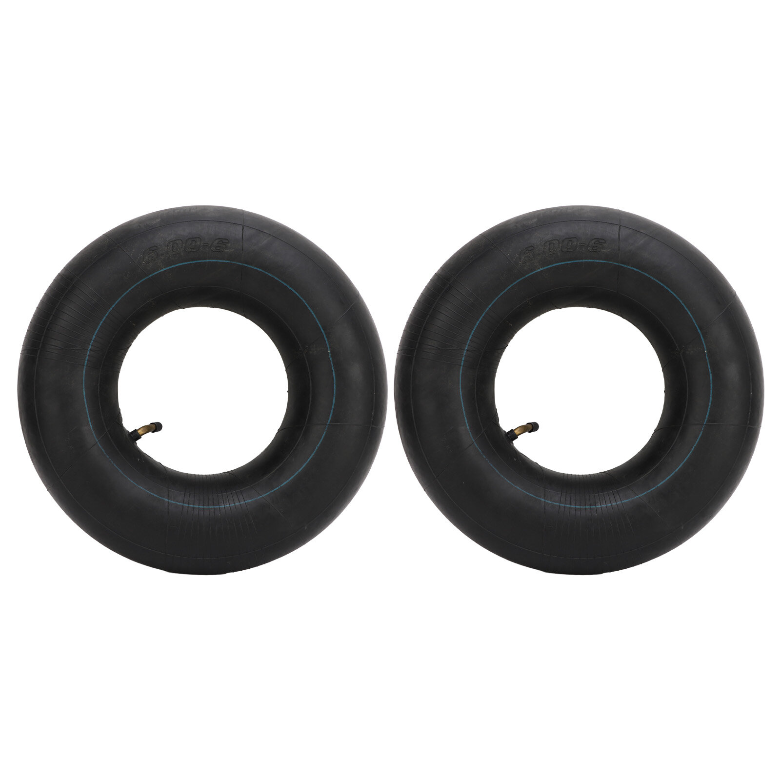 Шт. внутренних камер 15x6.00‑6, усиленные амортизирующие резиновые камеры для снегоуборщика, картинга, гольф-кара, TR87, с изогнутым ниппелем.