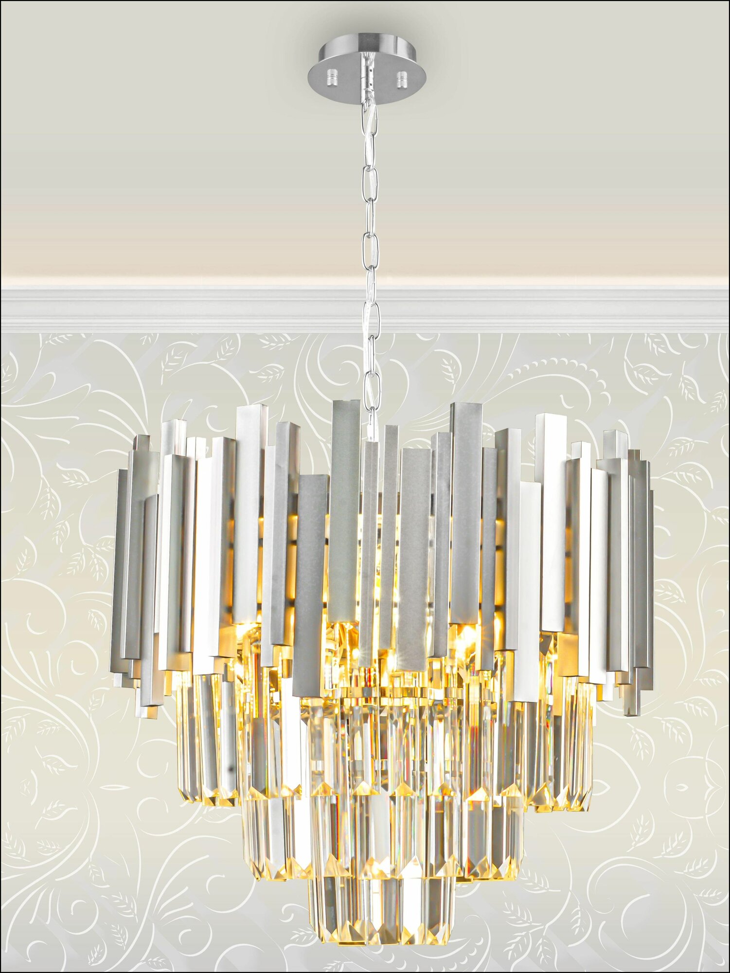 Люстра Natali Kovaltseva VERTIGO 5 x E14, SILVER-good value -hz