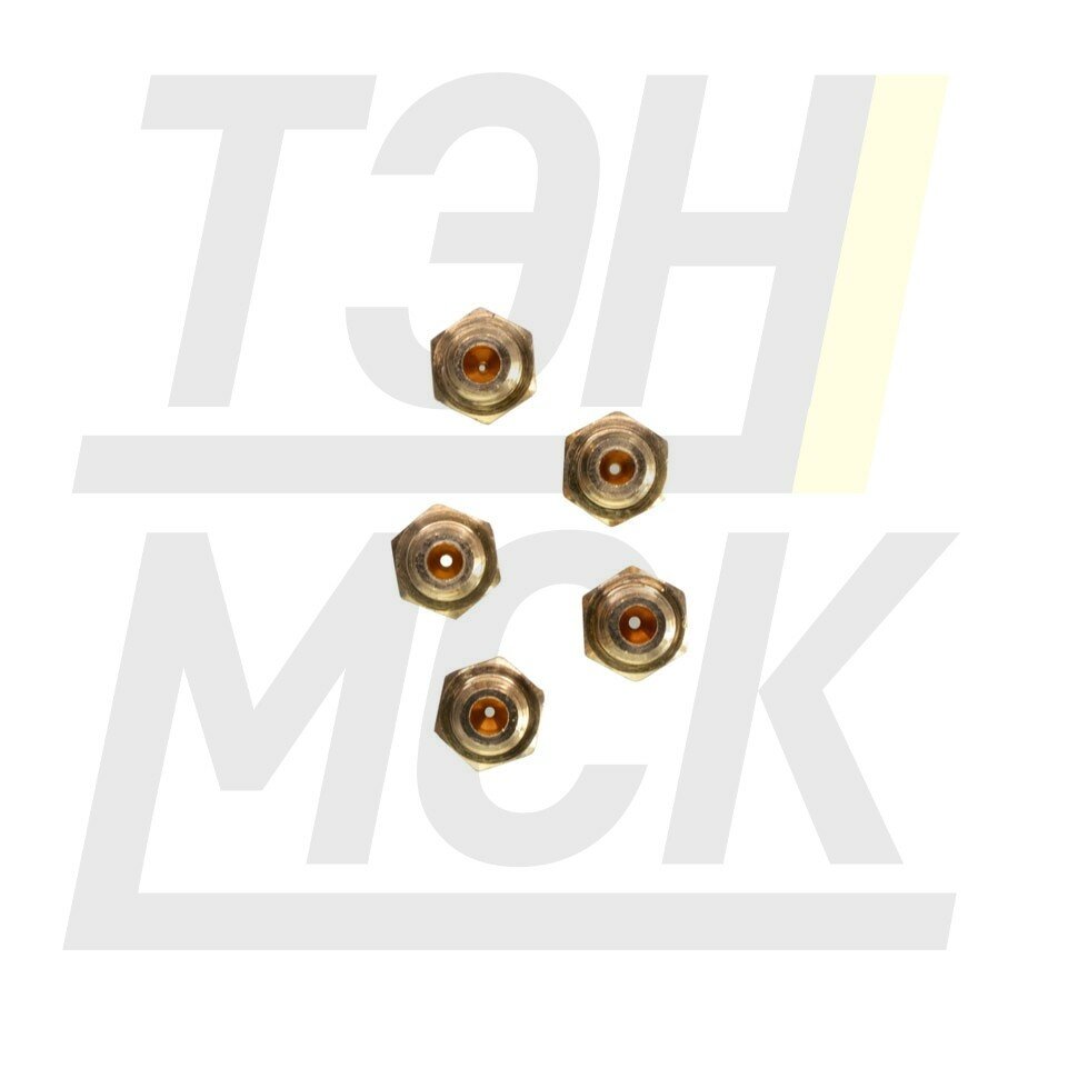 Набор жиклеров M6, малый 0,46, средний 0,75, крупный 0,92, для духовки 0,87 (1200.98.0.000-02) для Gefest, 12009802