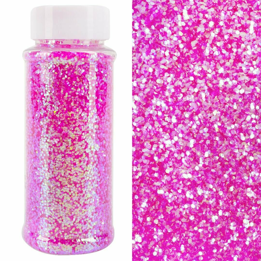 Конфетти Волна веселья Фольга шестиугольники, светло-розовый перламутр 0,1 см 90 г