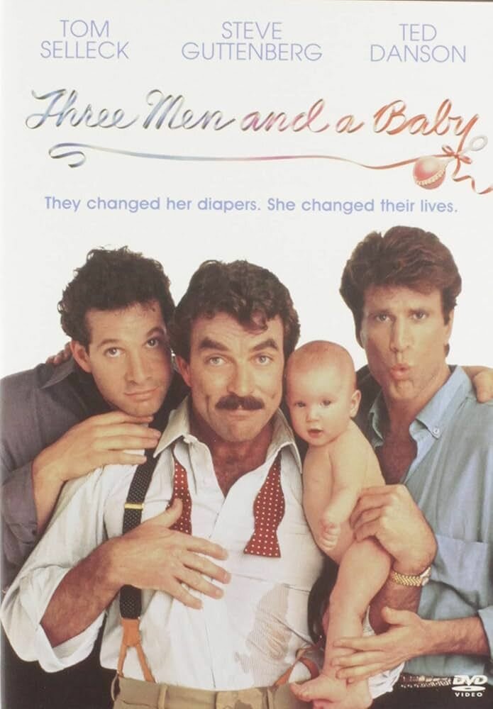 Трое мужчин и младенец / Three Men and a Baby (1987, Том Селлек, Slim Case) DVD-R