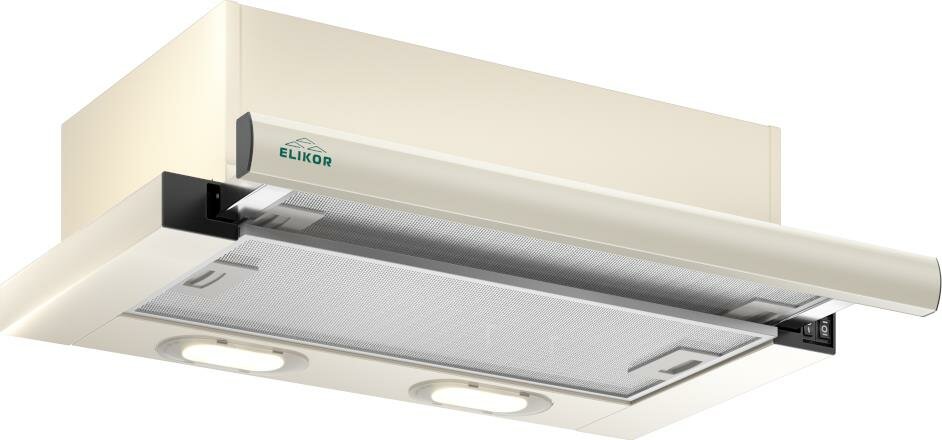 Вытяжка встраиваемая ELIKOR интегра 60П-400-В2Л, ширина 60 см, отвод/циркуляция, бежевый