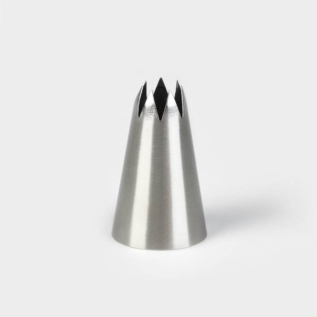 Насадка кондитерская «Открытая звезда», d=3 см, выход 1,2 см, нержавеющая сталь