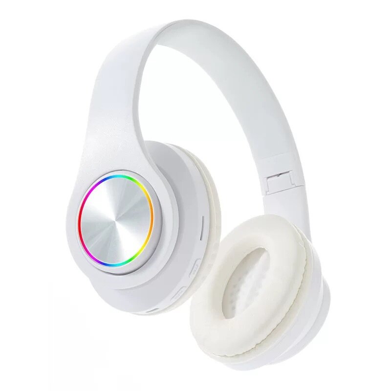 Беспроводные наушники B39, с FM-радио и Micro-SD картой подключаемые по Bluetooth, с RBG подцветкой