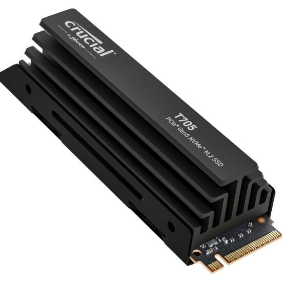 SSD диск M.2 2280 Crucial T705 PCIe 5.0 x4 1TB heatsink