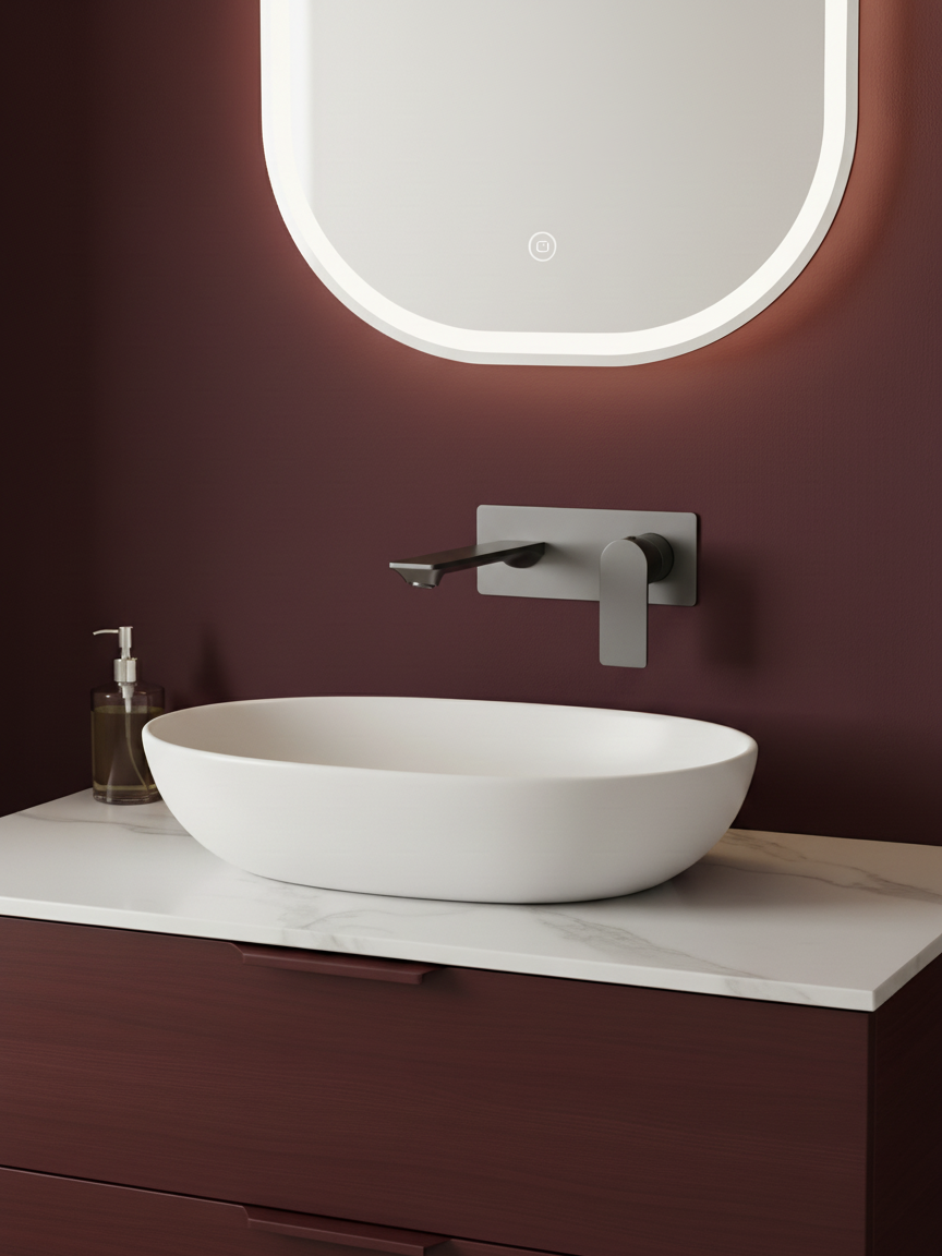 ESKO. Смеситель скрытого монтажа Ekaterinburg EK28GM Gun Metal, встраиваемый, цвет оружейная сталь