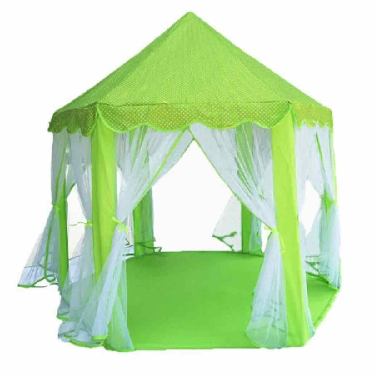 Детская палатка-шестиугольник из тюля для дома, декоративный игровой домик для малышей, игровой замок принцессы, игрушечный домик