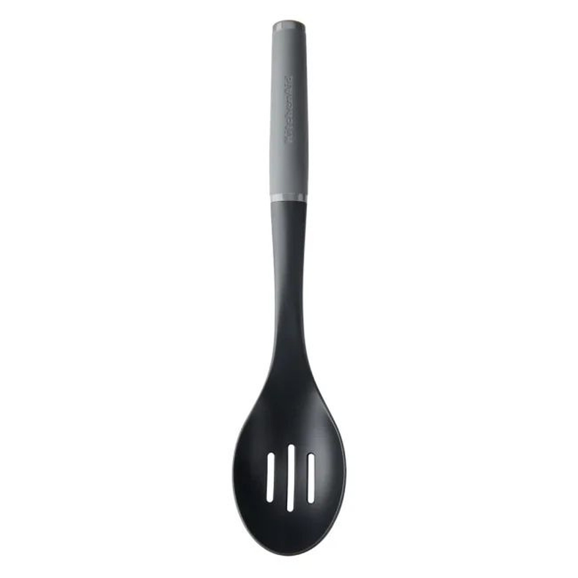 Кухонная ложка с прорезями KitchenAid, цвет серый, KC-KAS004OHCGG