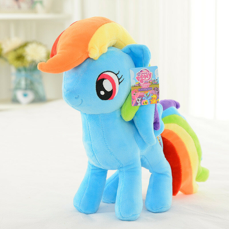 Fluffy stuffed animal plush pillow with pp cotton for kids gift special characters included