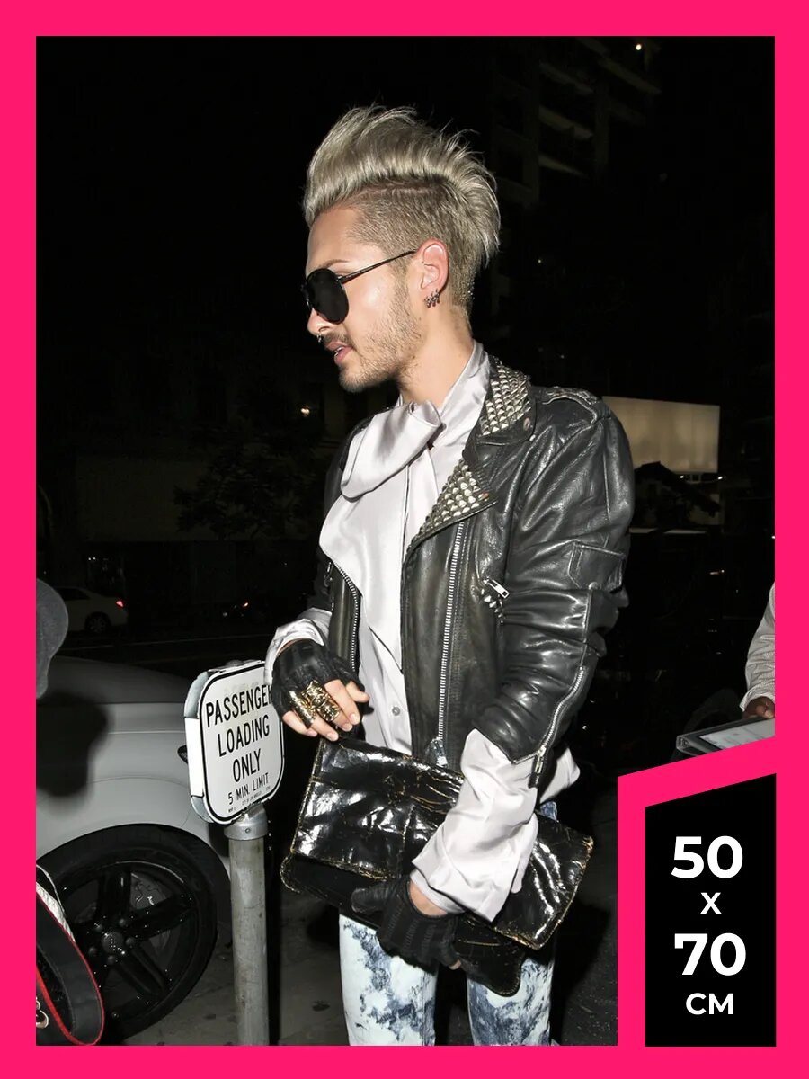 Постер Tokio Hotel плакат Токио Хотел 34 A5070, матовая фотобумага премиум качества