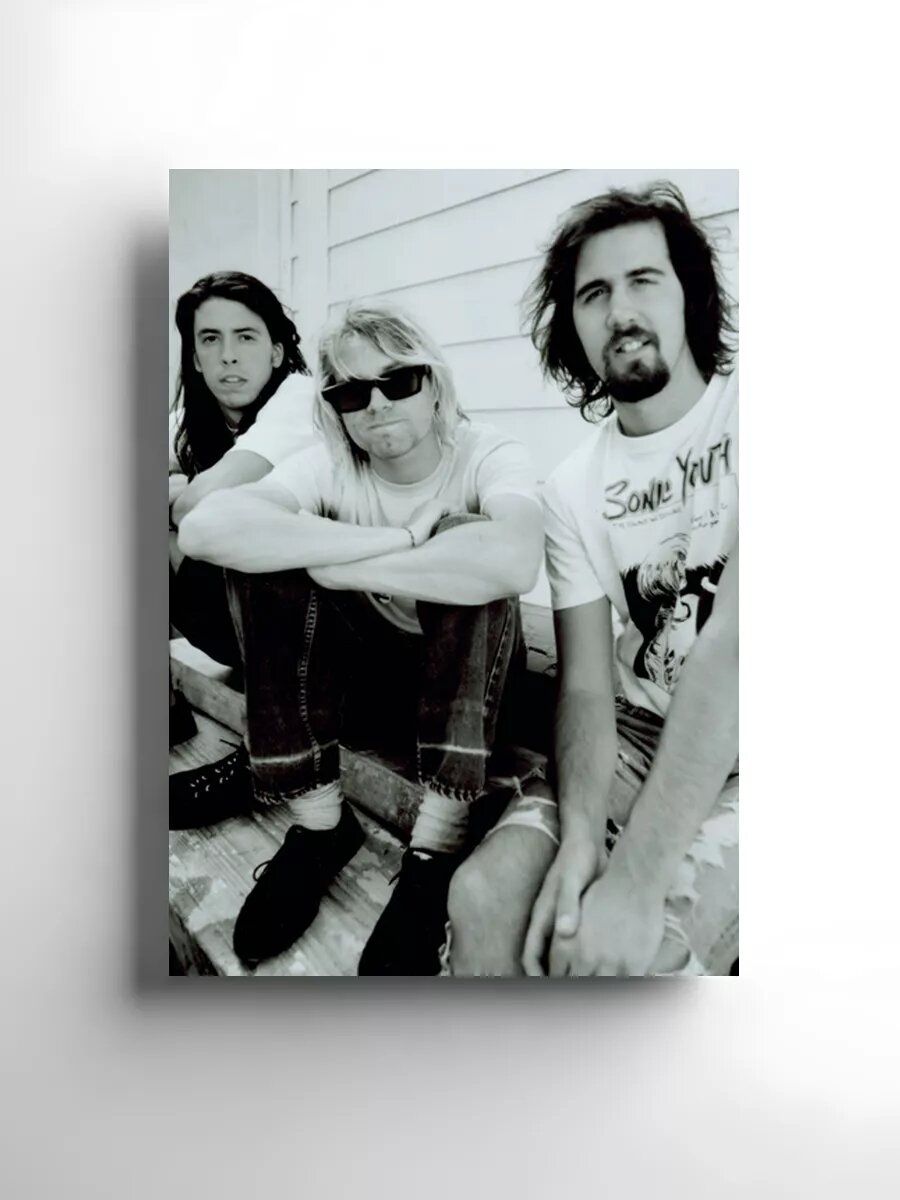 Постер Нирвана плакат Nirvana А1, А2, А3, 50х70 1, матовая фотобумага премиум качества — фото 1