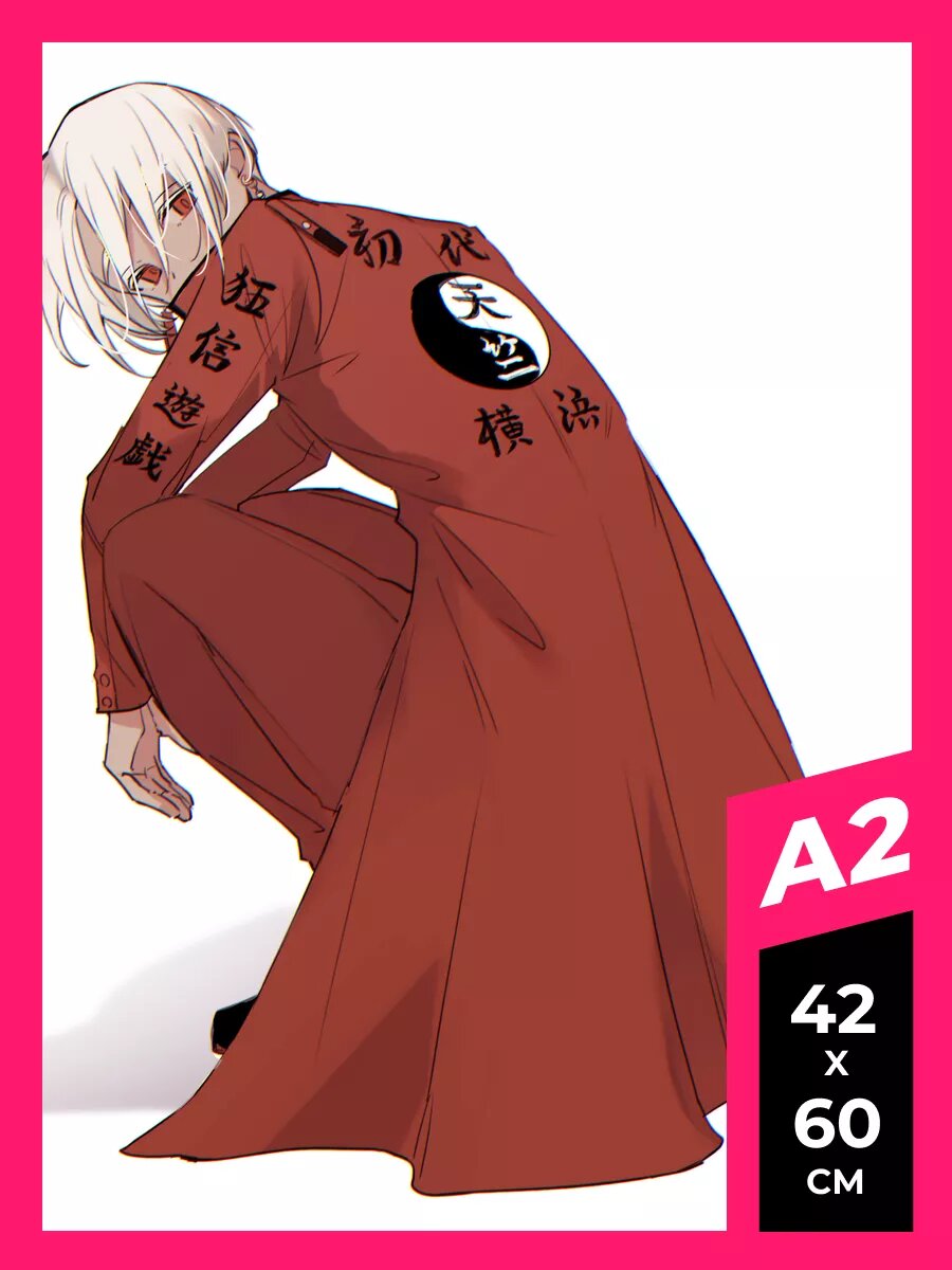 Постер Токийские мстители плакат А1, А2, А3, 50х70 29, матовая фотобумага премиум качества