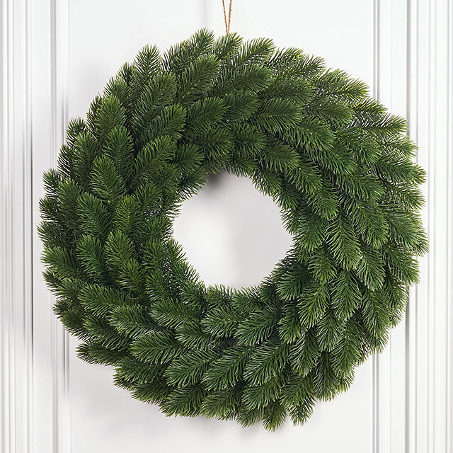 Венок Астер 45 см, литая 100%, Nordic Collection, 31ASTGW45