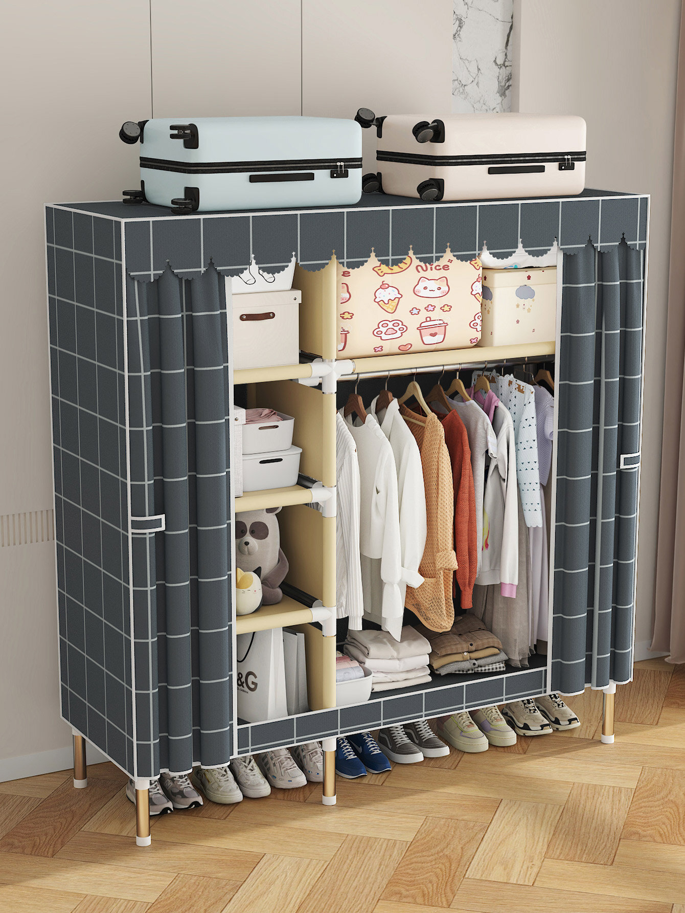 Нетканое полотно шкаф для одежды