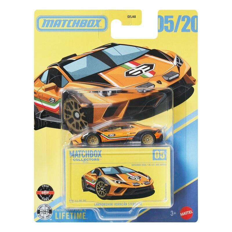 Машинка Matchbox Toys Premium Collector 1/64 GBJ48 Diecast Scale Model Car Lamborghini Huracn Sterrato
