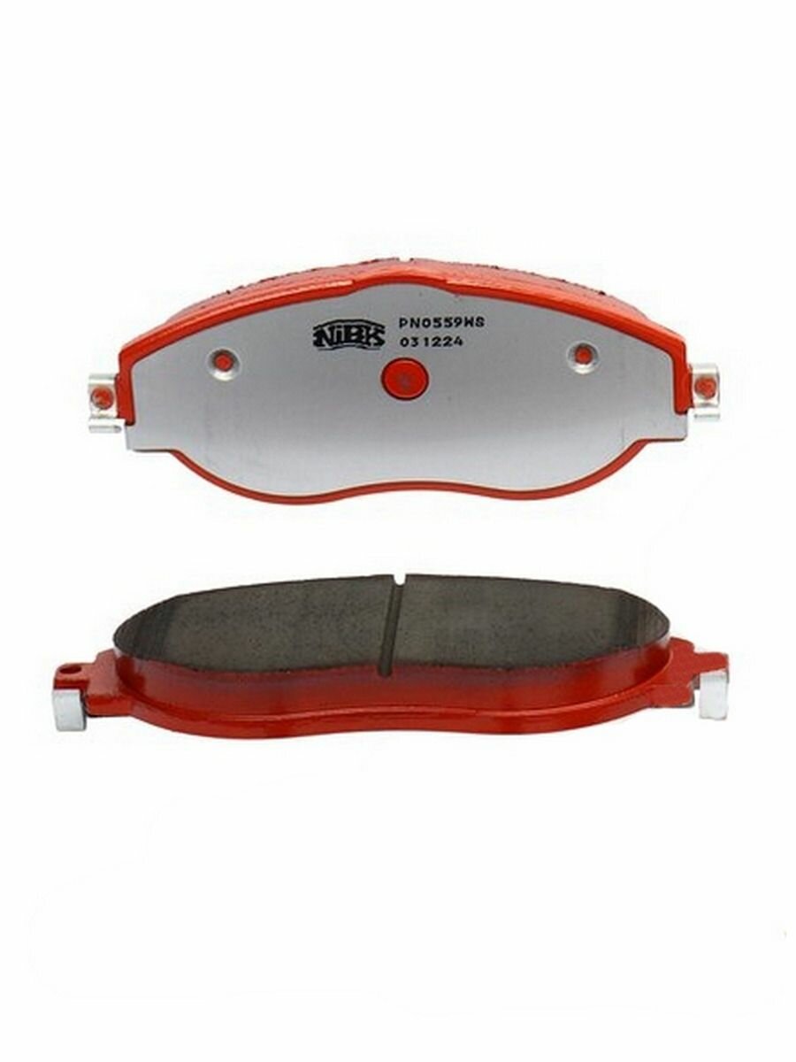 Колодки тормозные дисковые передние (с датчиком) NIBK PN0559WS для Audi A3, Seat Tarraco, Skoda Kodiaq, Volkswagen Passat