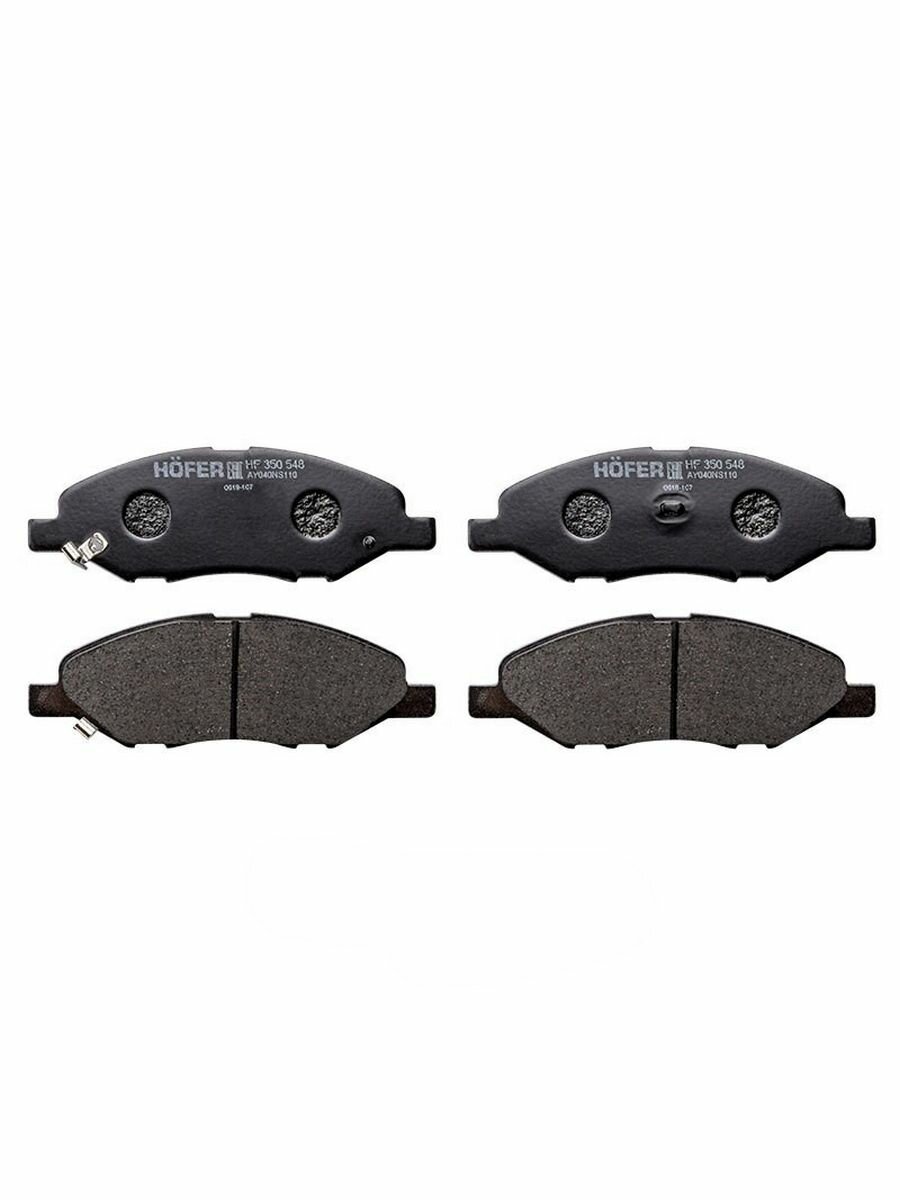 Колодки тормозные дисковые передние HOFER HF350548 для NISSAN Micra, Tiida, Note