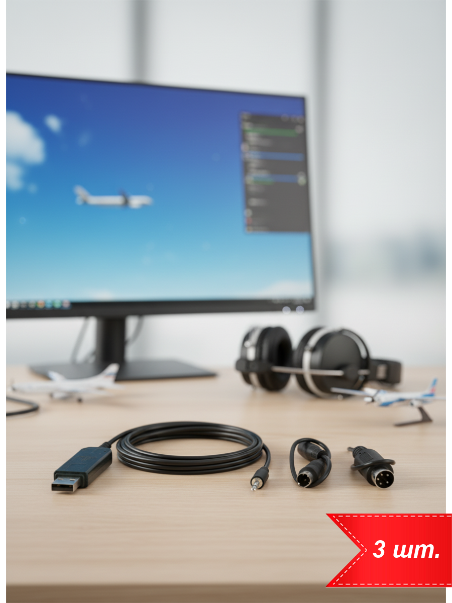 Симулятор FlySky SM100 с USB для авиасимуляторов квадрокоптеров (3 шт.)