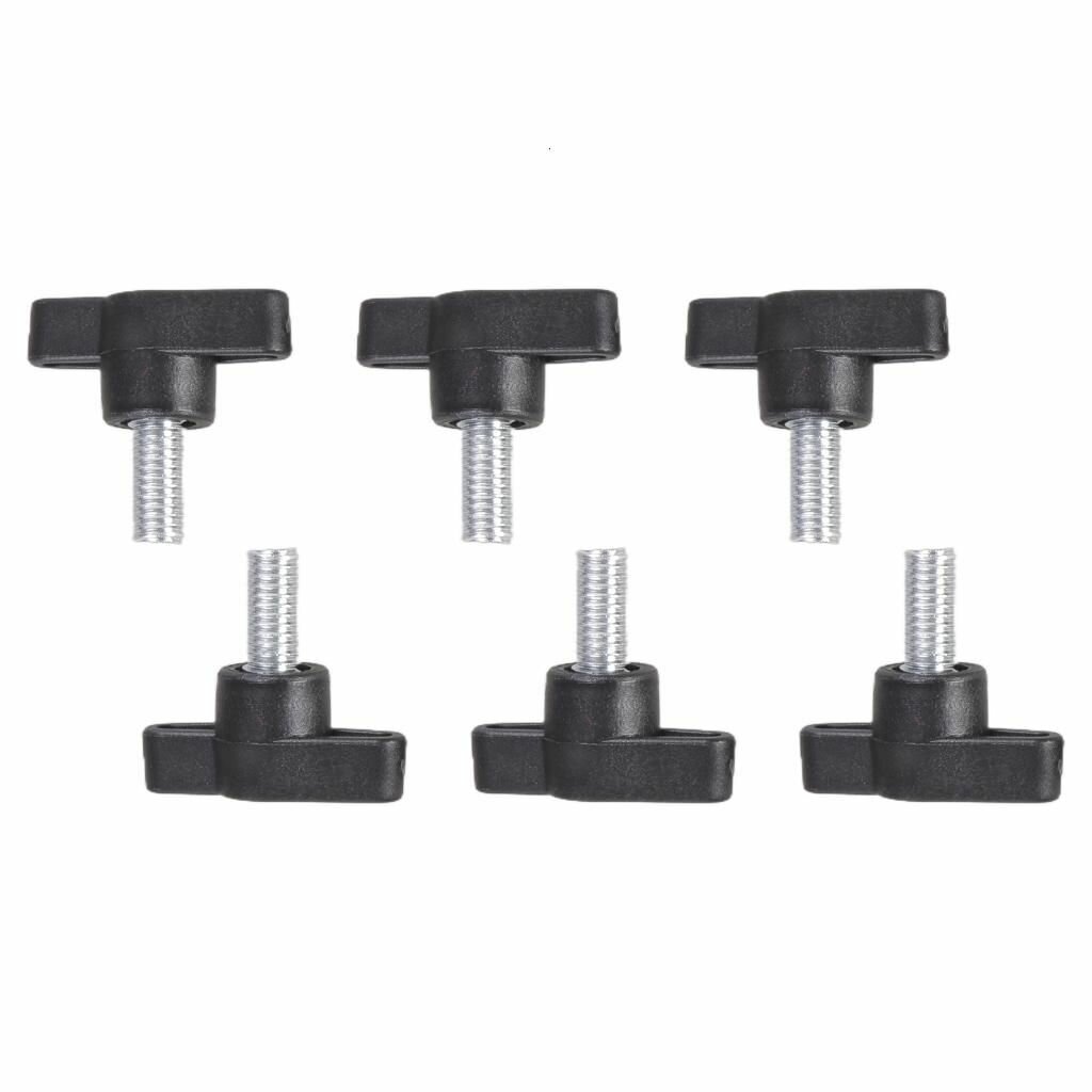 Винт,6 ручных винтов с прорезями, винты для ручек из оцинкованной углеродистой стали-M8X20