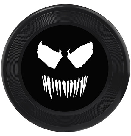 Игрушка Бакл-Даун для собак Фрисби Веном чёрный 3 х 31 х 23 см