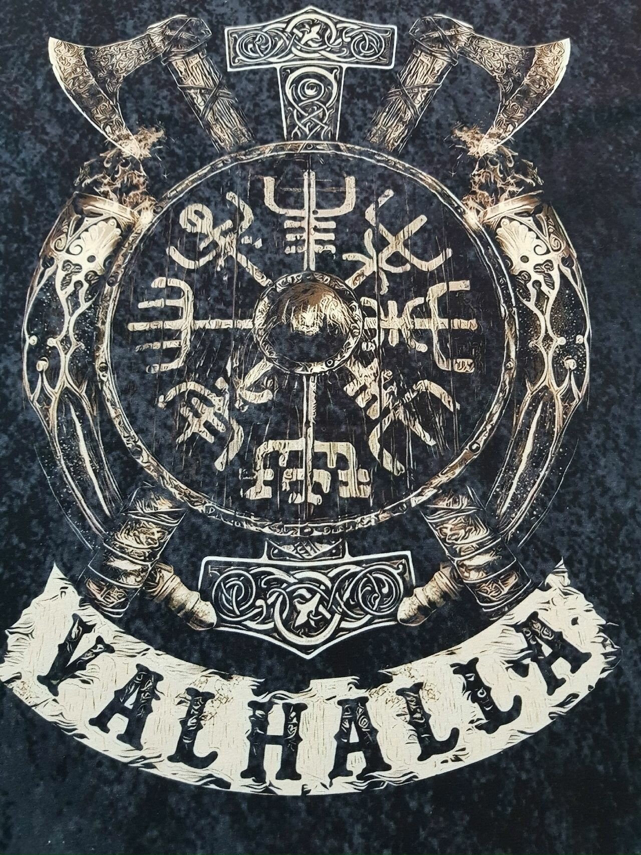 Кулирка с лайкрой купон "Вальхала" ширина 180см, высота 80 (+-2)см пенье