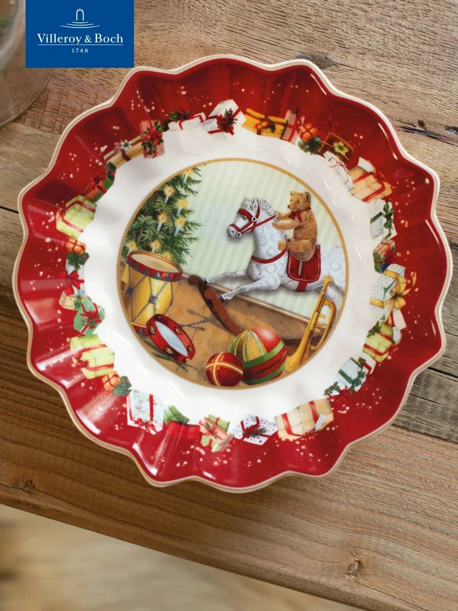 Салатник новогодний 17 см, 180 мл, Toy's Fantasy, Villeroy & Boch, Премиум-Фарфор