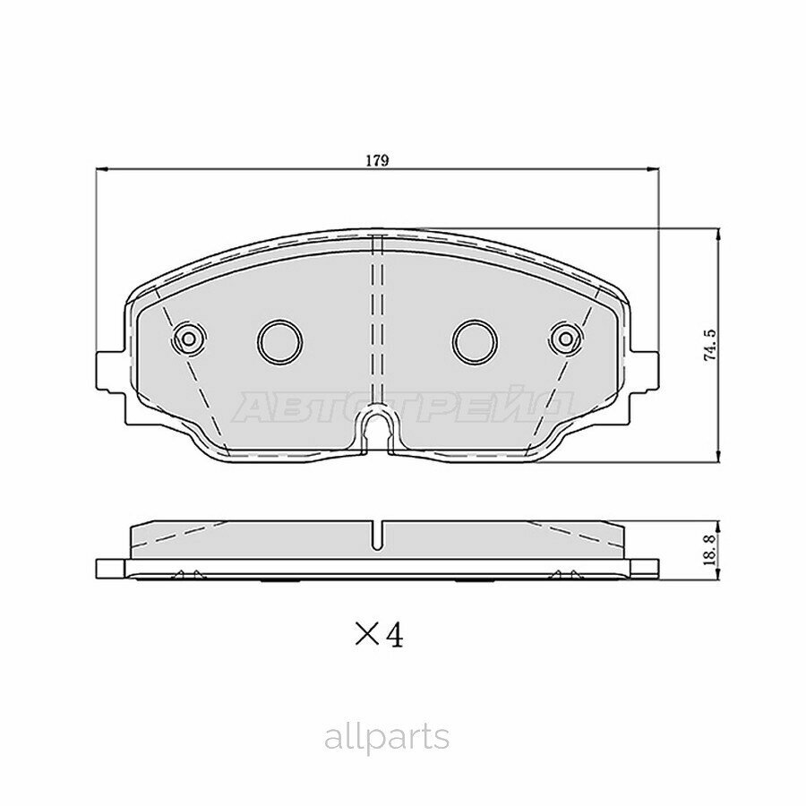 SAT ST-3QF698151 Колодки тормозные (Спереди) Volkswagen Teramont 17-