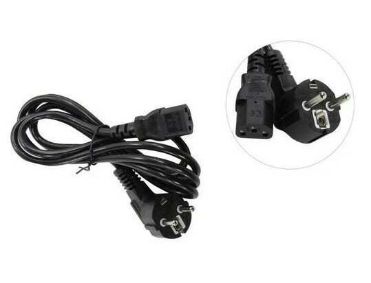 Кабель питания ExeGate Special PC-1,8S, Евро угловая Schuko->С13 3*0.75мм2, черный, 1.8м ES280999RUS