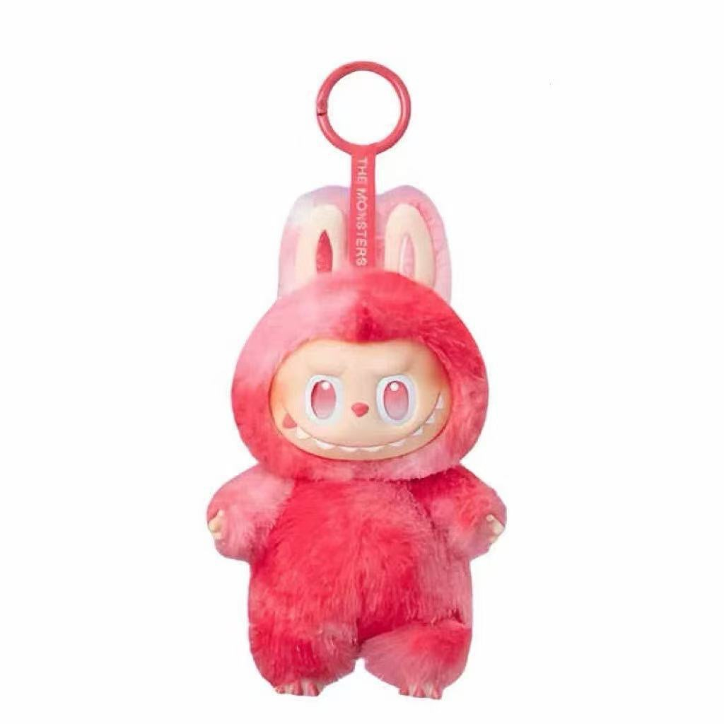 Мягкая игрушка Labubu/ Мягкий Лабубу с виниловым лицом розовый