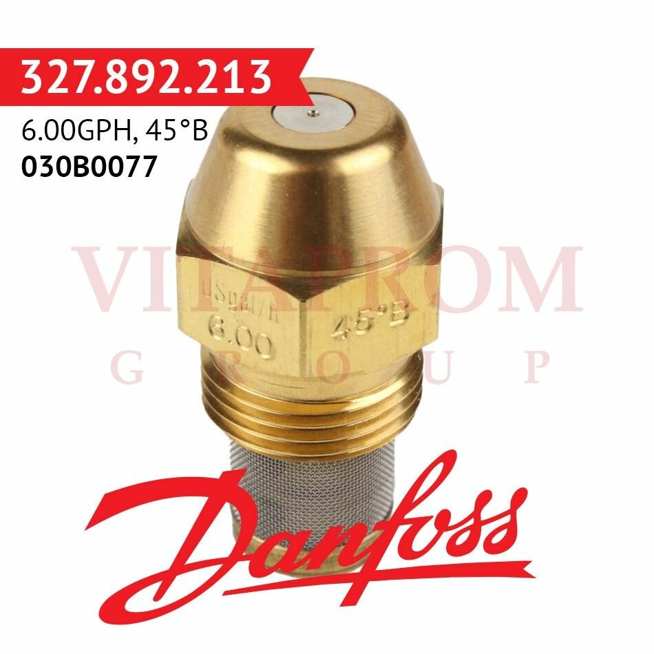 Форсунка Danfoss 6.00GPH, 45B,030B0077 — фото 1