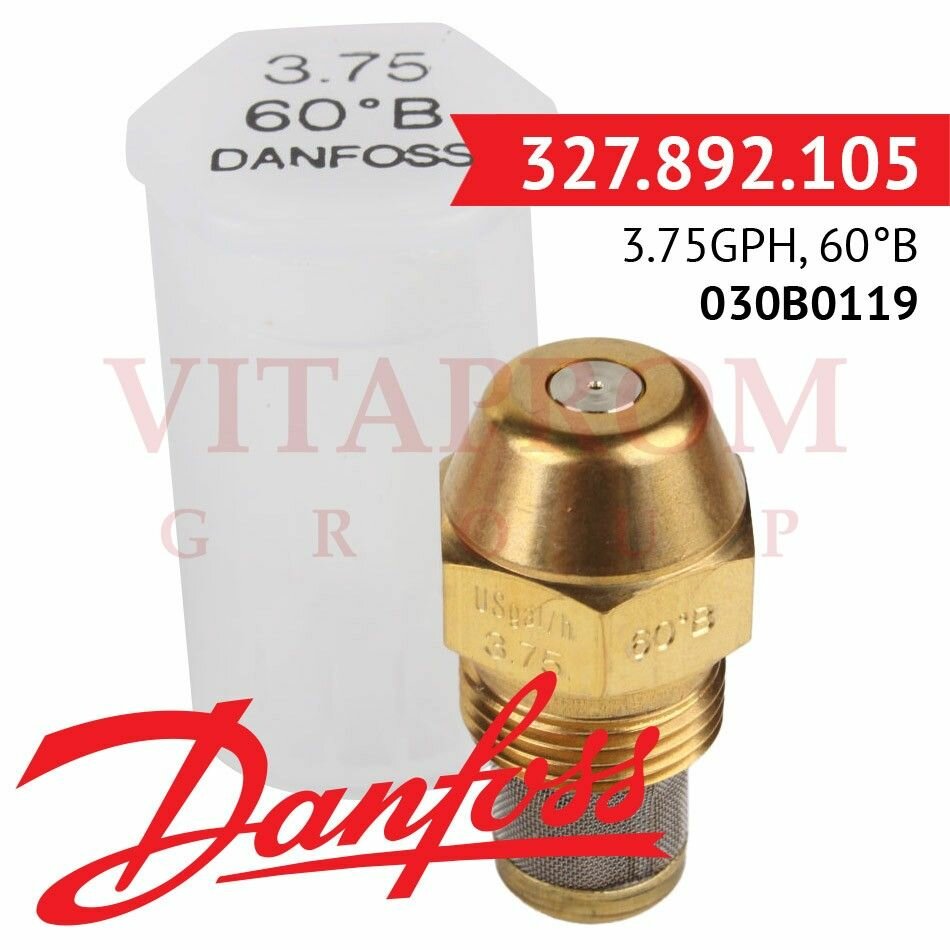 Форсунка Danfoss 3.75GPH, 60B, 030B0119