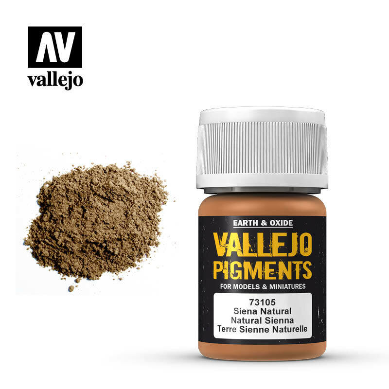 Пигмент для оформления подставок 73105 Pigments - Natural Sienna Vallejo 73105