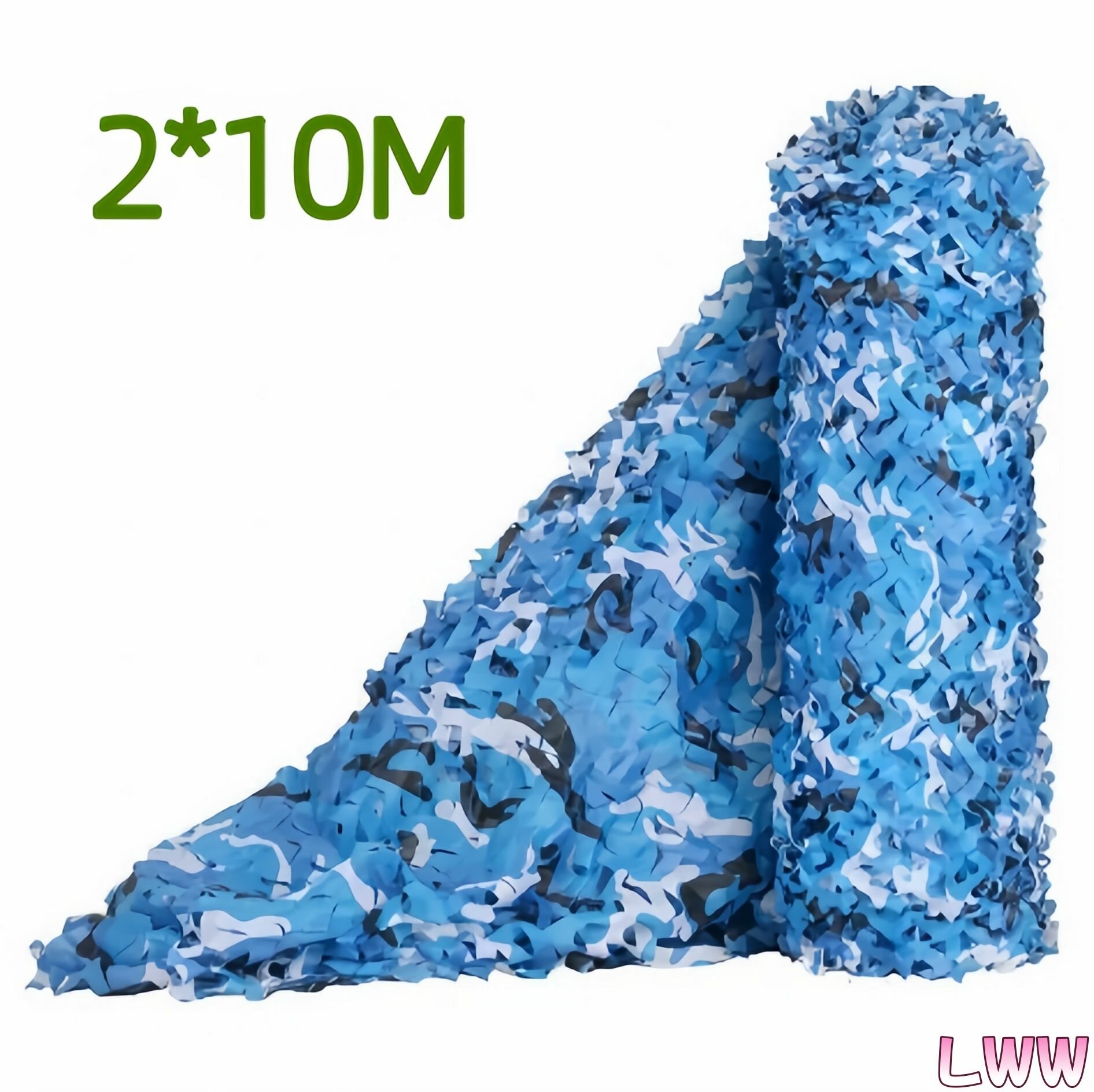 Маскировочная сетка 2х10м / Камуфляжная затеняющая маскировочная сеть LWW