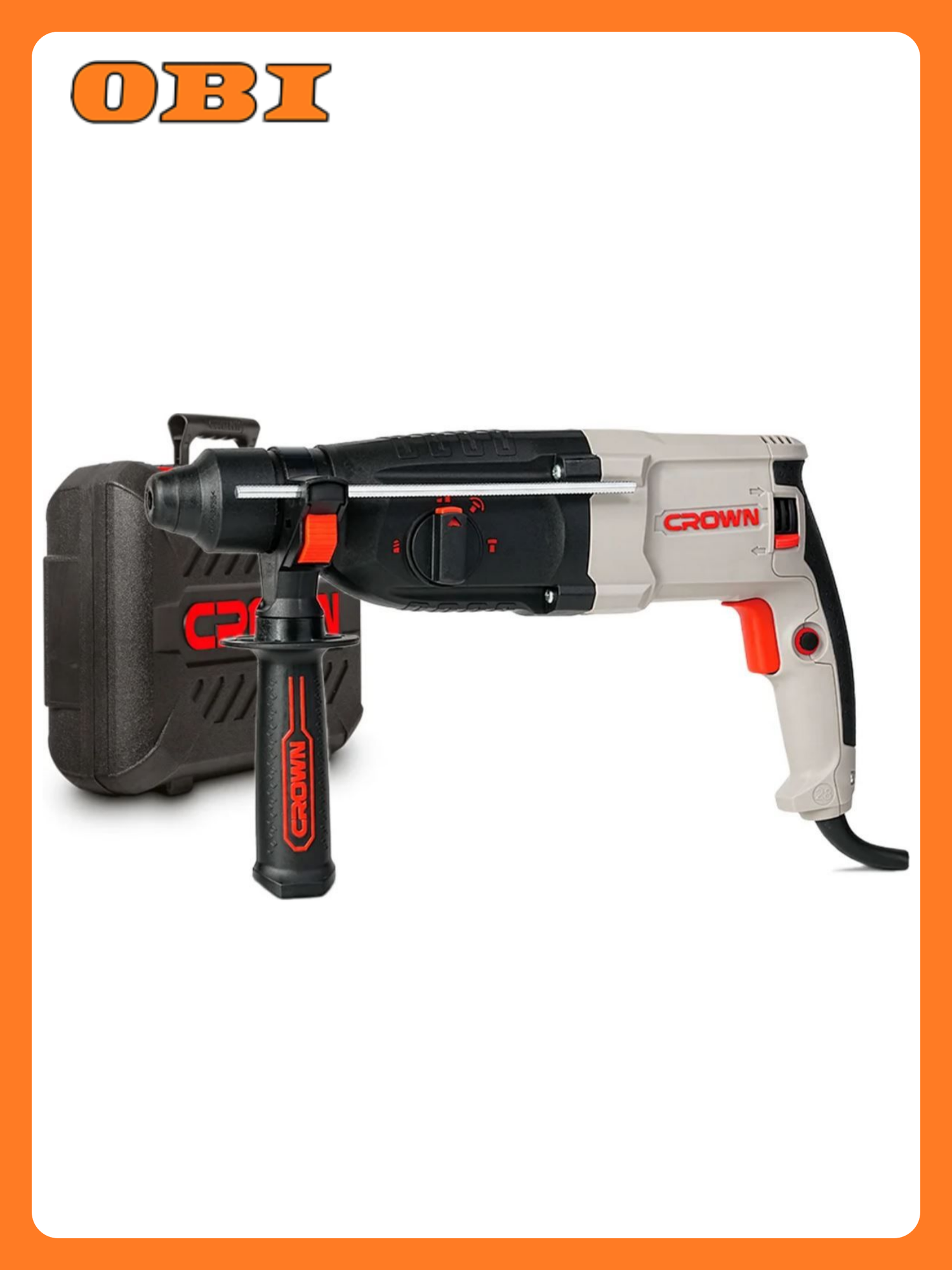 Перфоратор электрический CROWN CT18183 BMC, 900Вт, сила удара 3.2