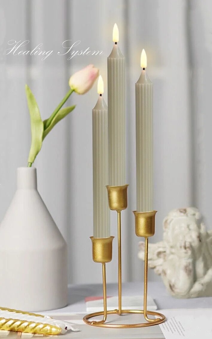 Светодиодные восковые свечи, набор из 6 штук Marandi grey