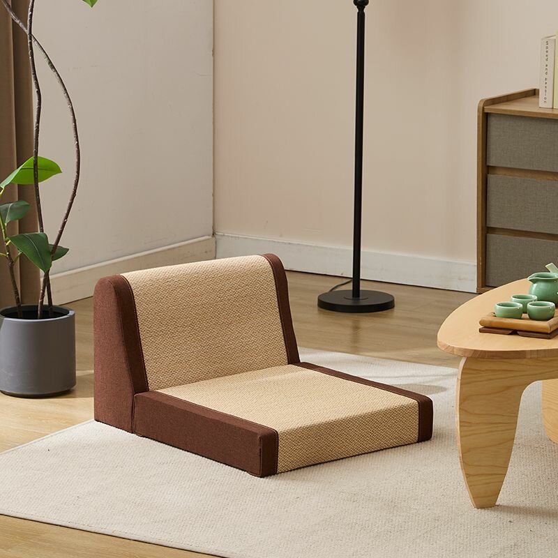 Стул для дзен-медитаций Дамдай, складной, бамбуковый, светло-бежевого цвета