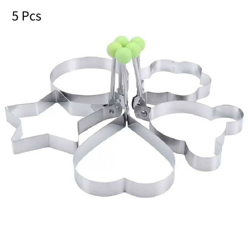 Набор форм для яиц из нержавеющей стали в виде сердца и звезды для красивых яиц и рисовых лепешек