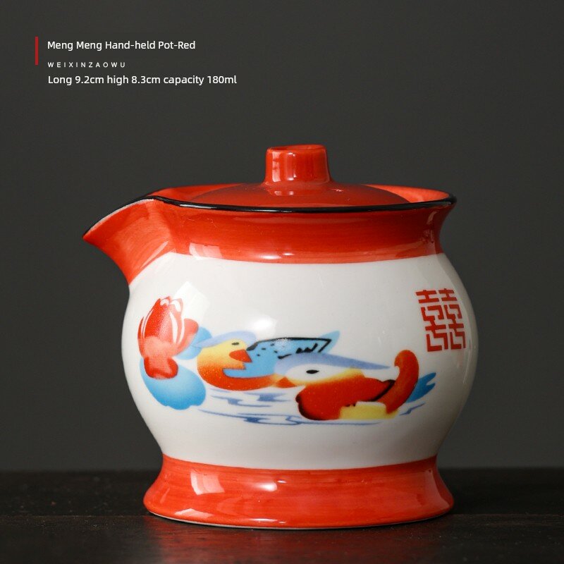 Ностальгическая плювательница с уткой-мандаринкой, закрытая чаша, чайная чашка, одинарный высококачественный чайник,