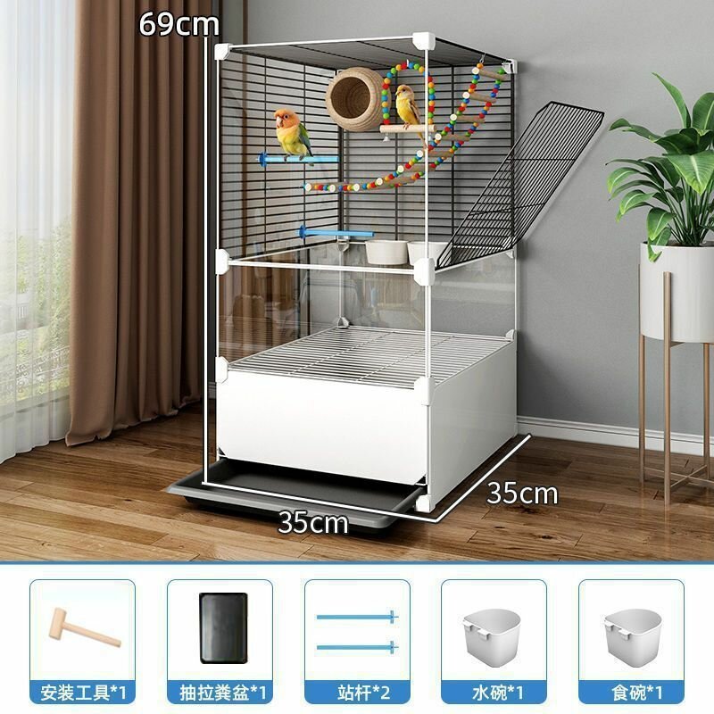 Клетка для птиц, клетка для попугаев, клетка для волнистых попугаев, клетка для корелл, большая роскошная вилла, маленькая клетка для птиц, защищенная от солнца, для домашнего использования