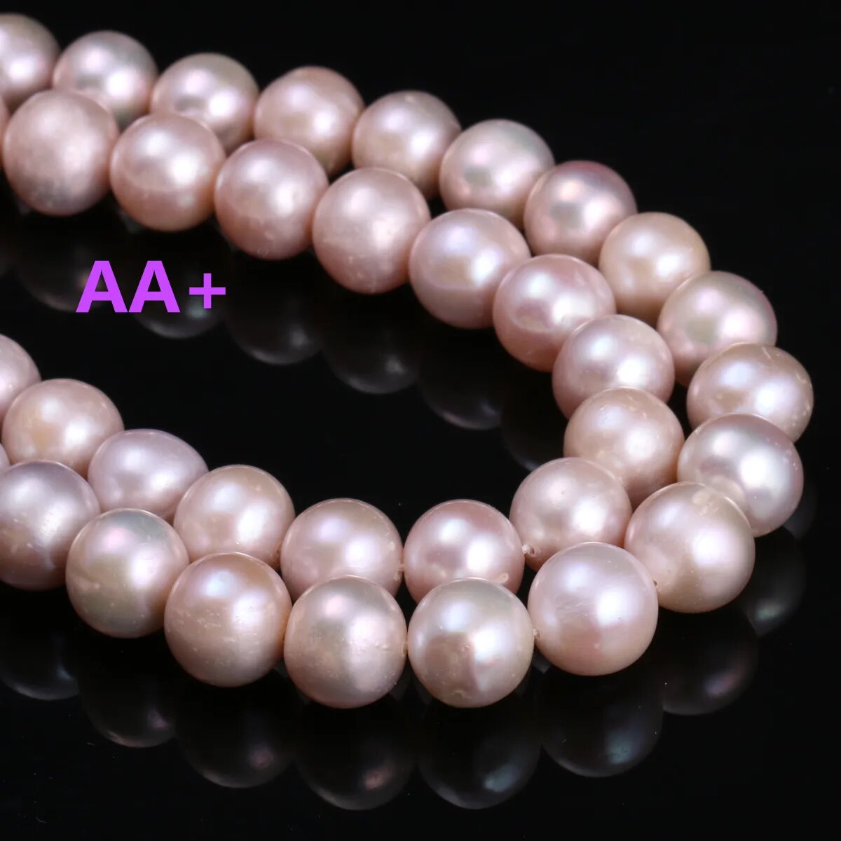 AA+ пресноводный жемчуг картофельной формы 10-11 мм фиолетовый