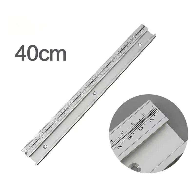 Т-образная направляющая из алюминиевого сплава 45 Со шкалой, Т-образные направляющие с прорезями для торцовочной пилы, Настольный пильный верстак