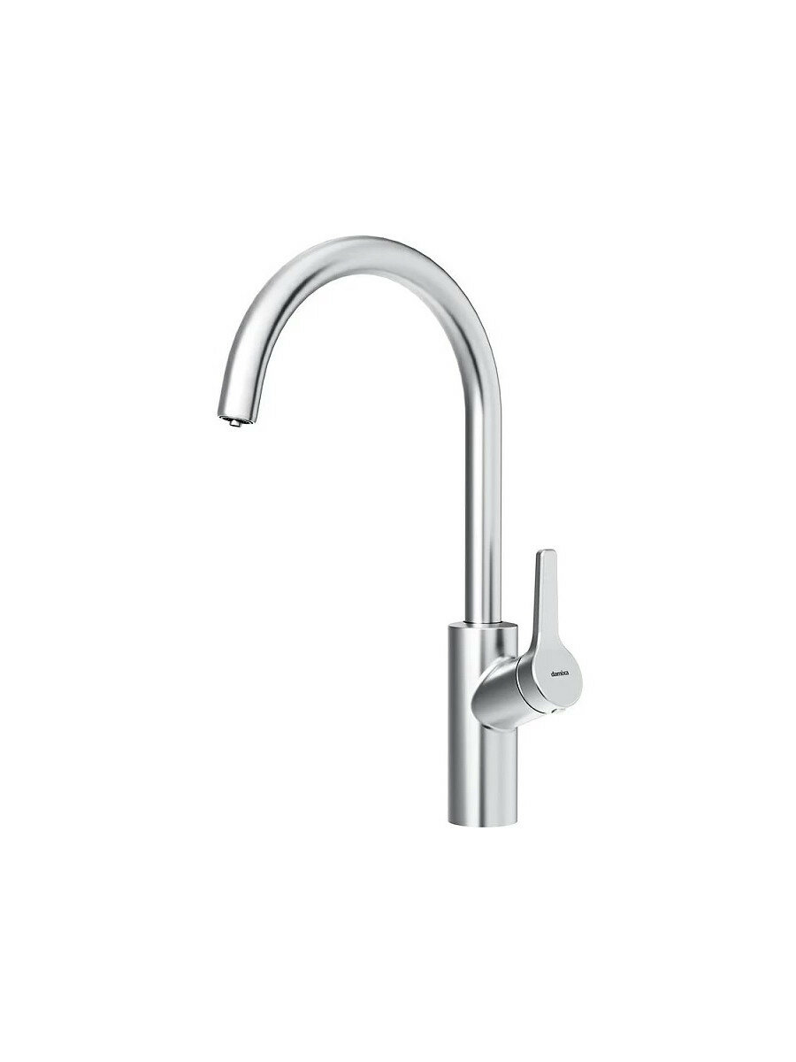 Смеситель DAMIXA Eclipse для кухни, с каналом для питьевой воды, C - излив, цвет никель 310721400