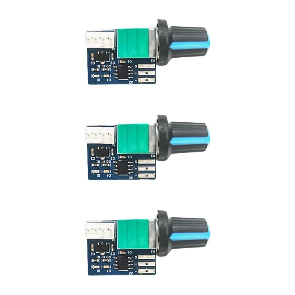 Регулятор скорости вращения вентилятора 12 В, 3ШТ