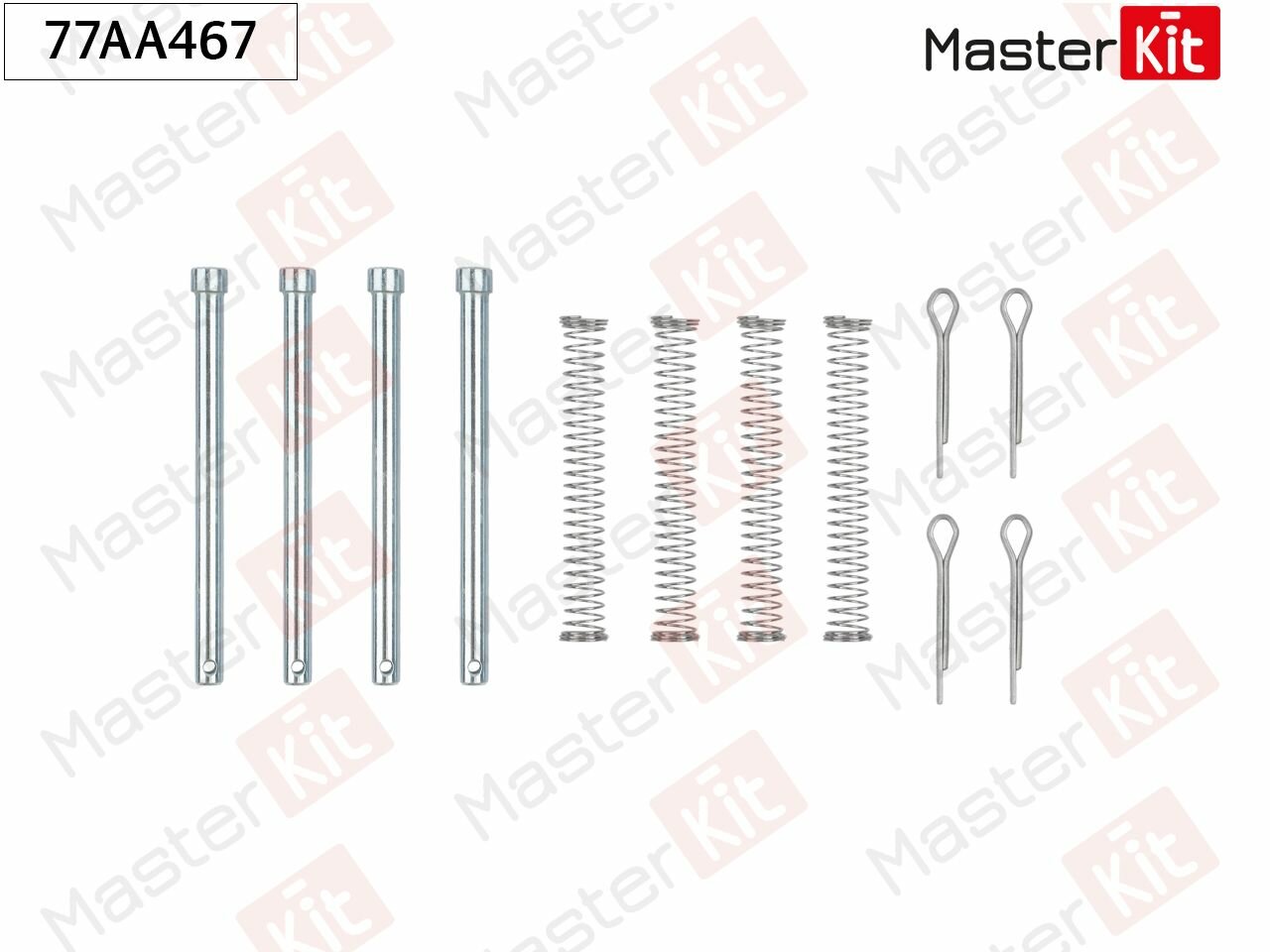 Комплект установочный тормозных колодок Land Rover, Defender L316 90-16 MasterKit 77AA467
