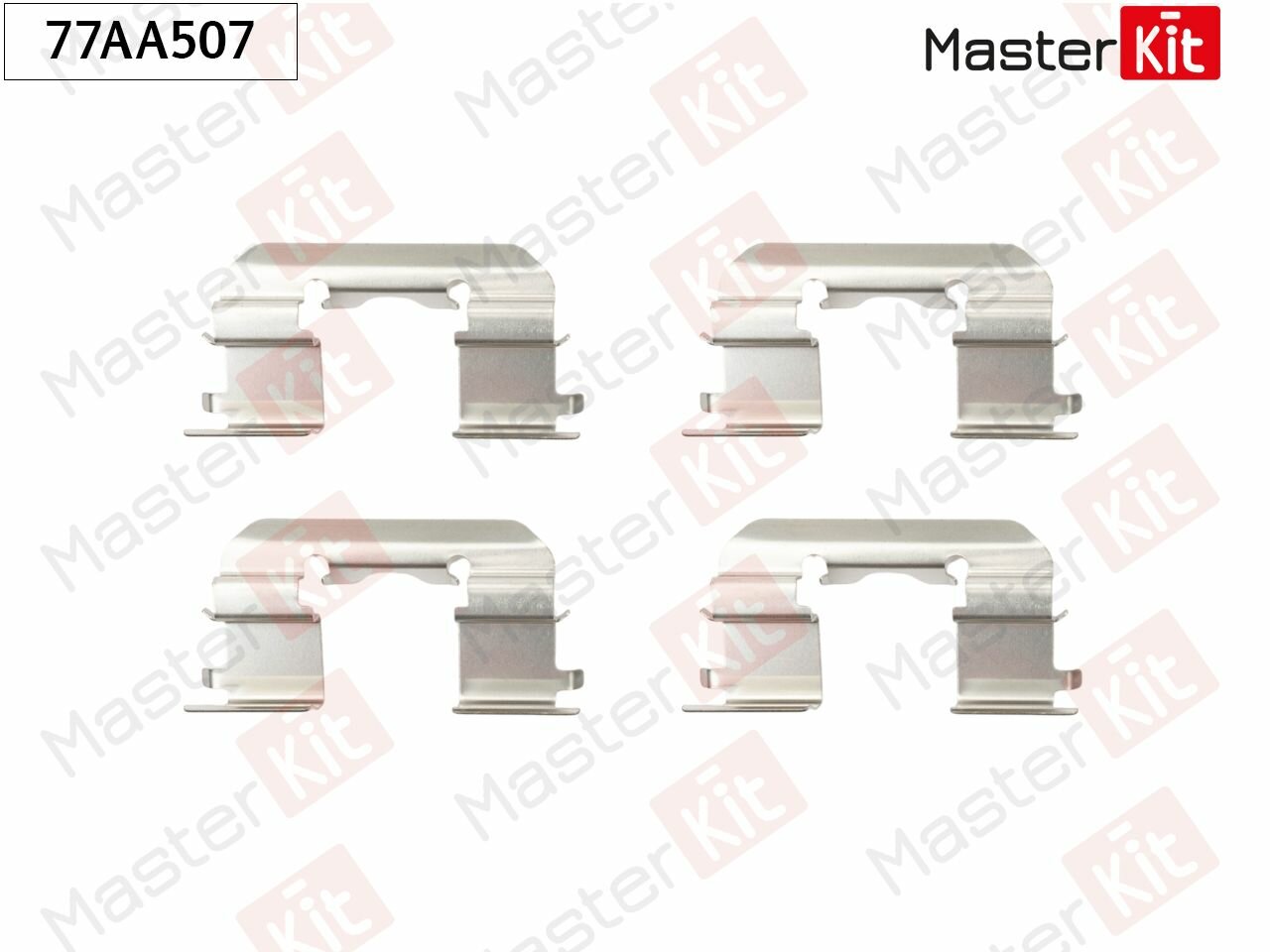 Комплект установочный тормозных колодок Citroen C1 IIPAPS 14-Peugeot 107 05- MasterKit 77AA507